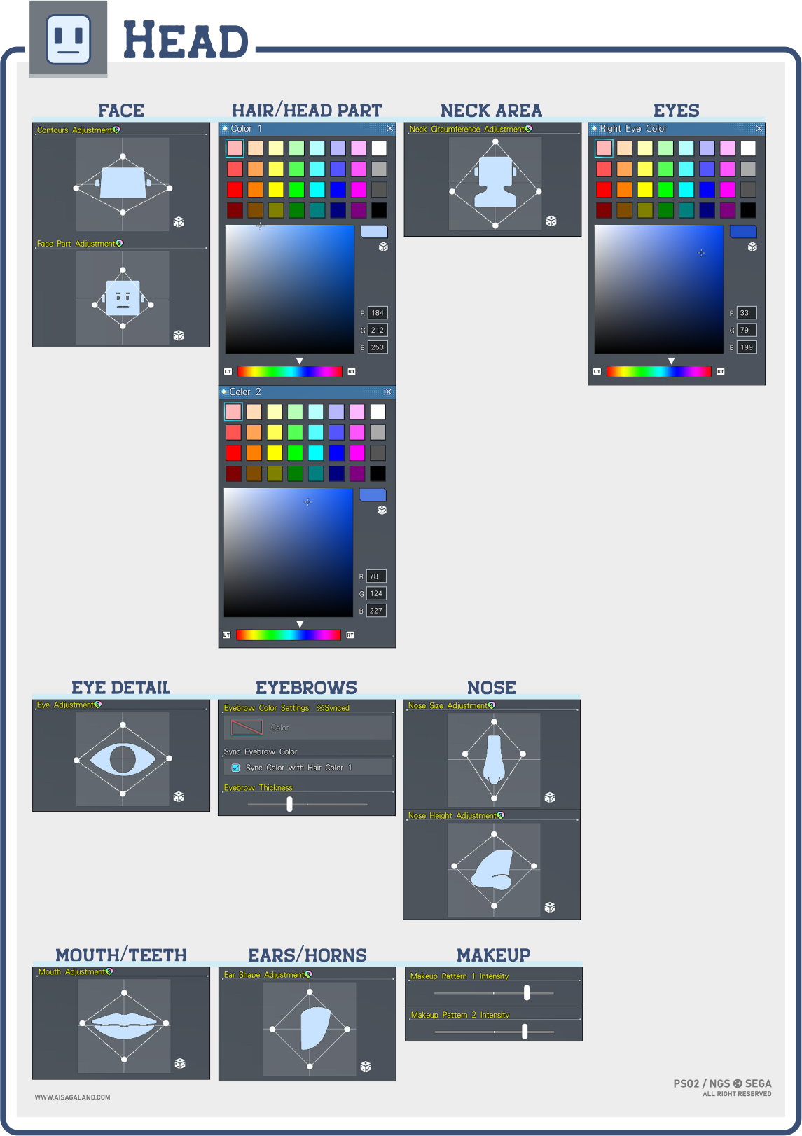 PSO2 NGS Character Creation - Custom #10 - Aisaga Land