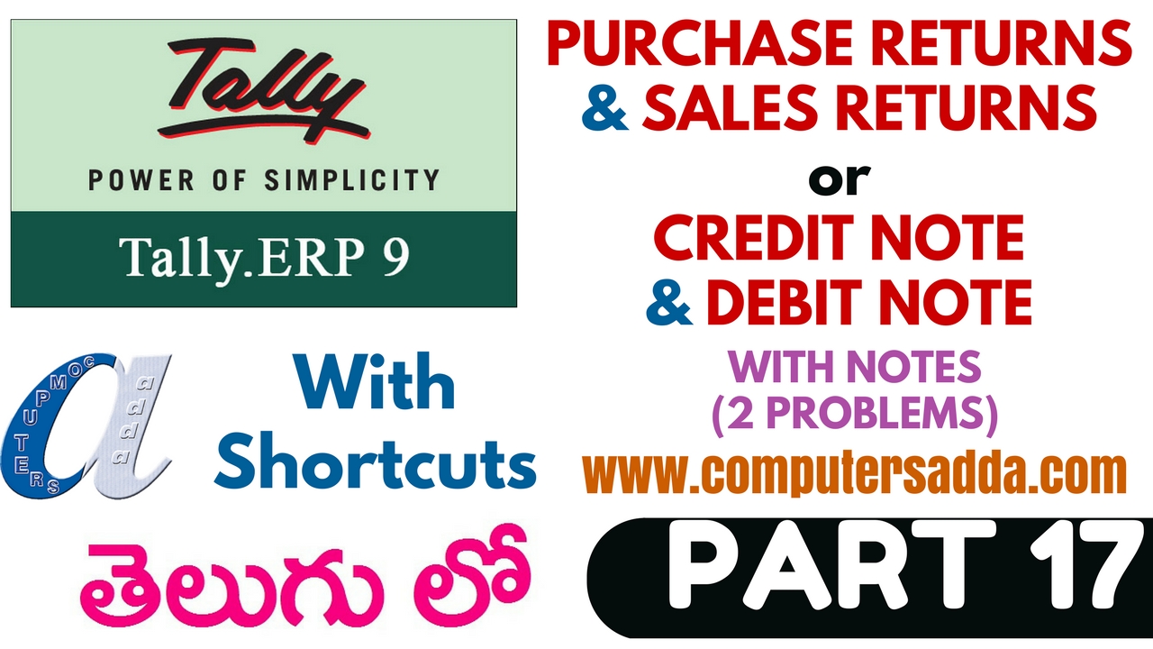 Purchase Return Sales Return Debit Note Credit Note In Tally purchase-return-sales-return-debit-note-credit-note-in-tally