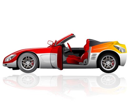 Mobil Sport Format CDR | Belajar CorelDRAW