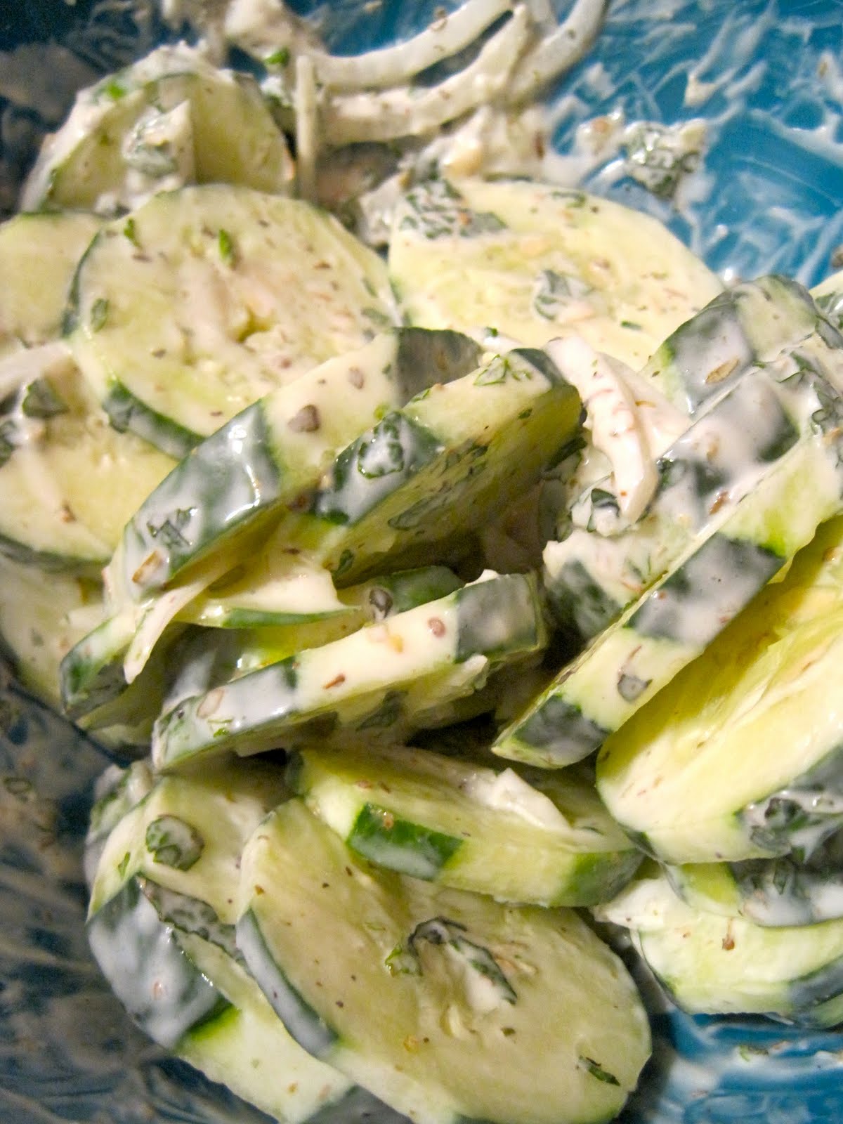 Kvell in the Kitchen: Minted Cucumber Salad