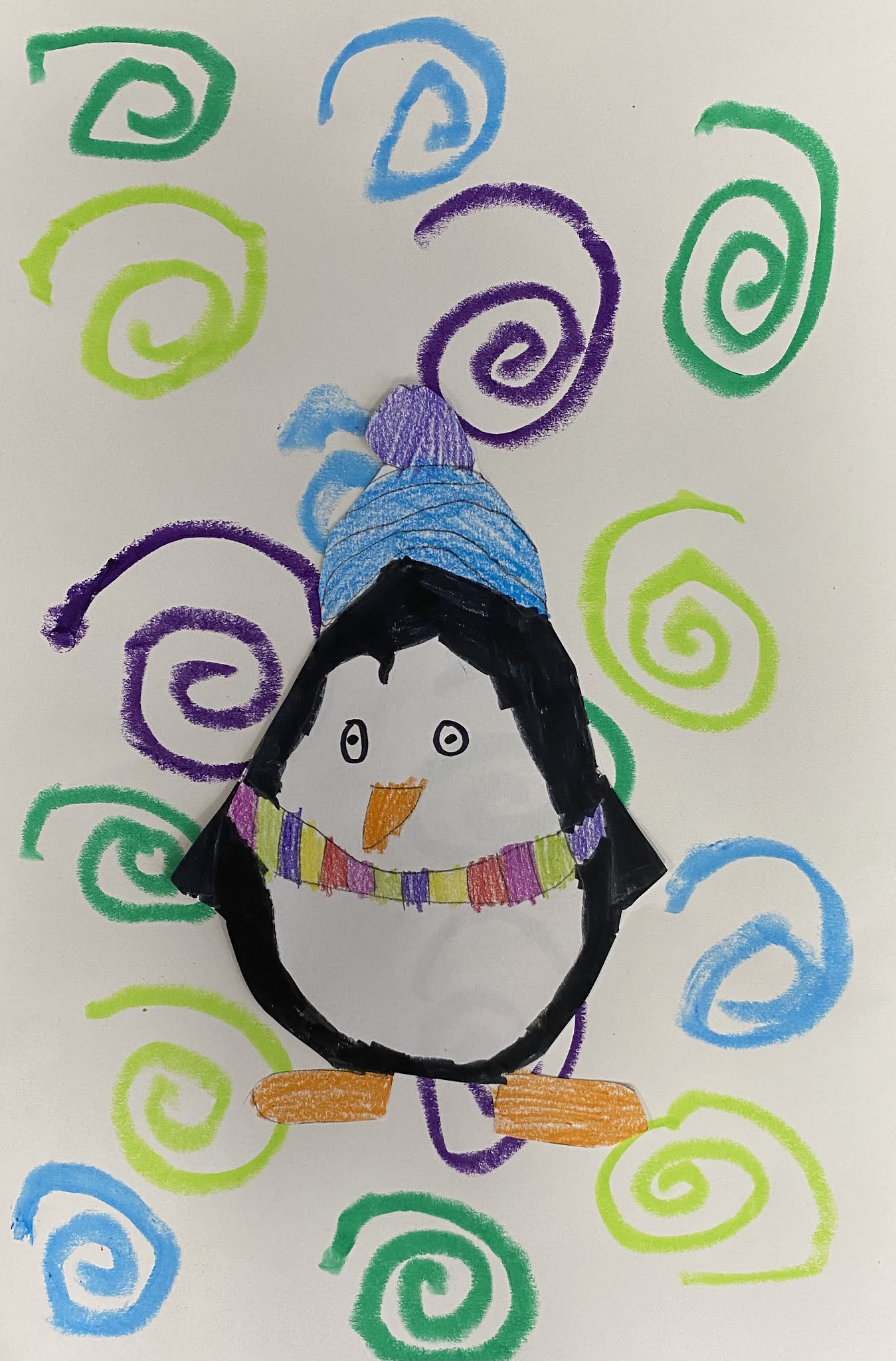 Mrs. Harris' art room: Kindergarten Penguin art lesson