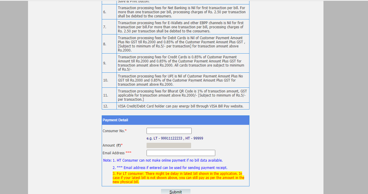 PGVCL,MGVCL,UGVCL,DGVCL, Online Bill Payment | Last Bill History ...