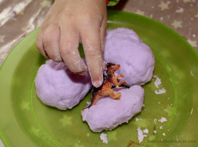 Hatching Fizzy Dinosaur Eggs Science Activity - Messy Little Monster