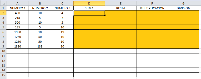 ACTIVIDAD DE EXCEL: CALCULADORA ~ LAS TIC en la IEDR