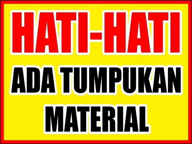 SPANDUK ADA TUMPUKAN MATERIAL