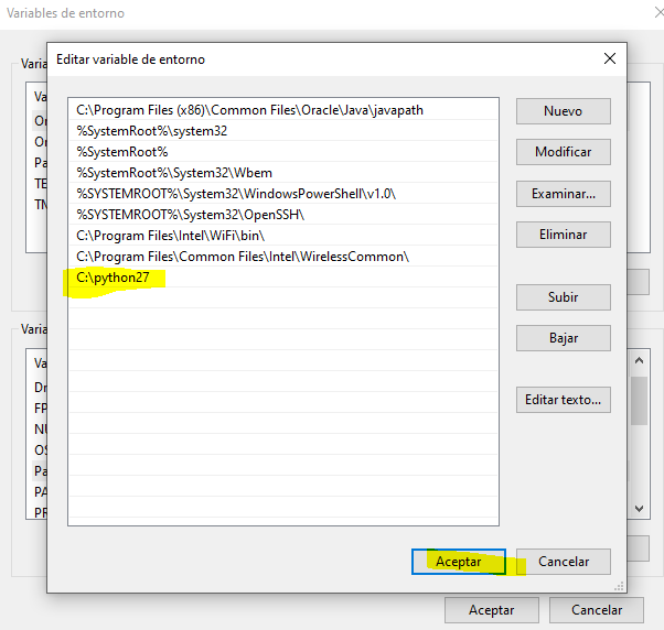 Variable de entorno Python