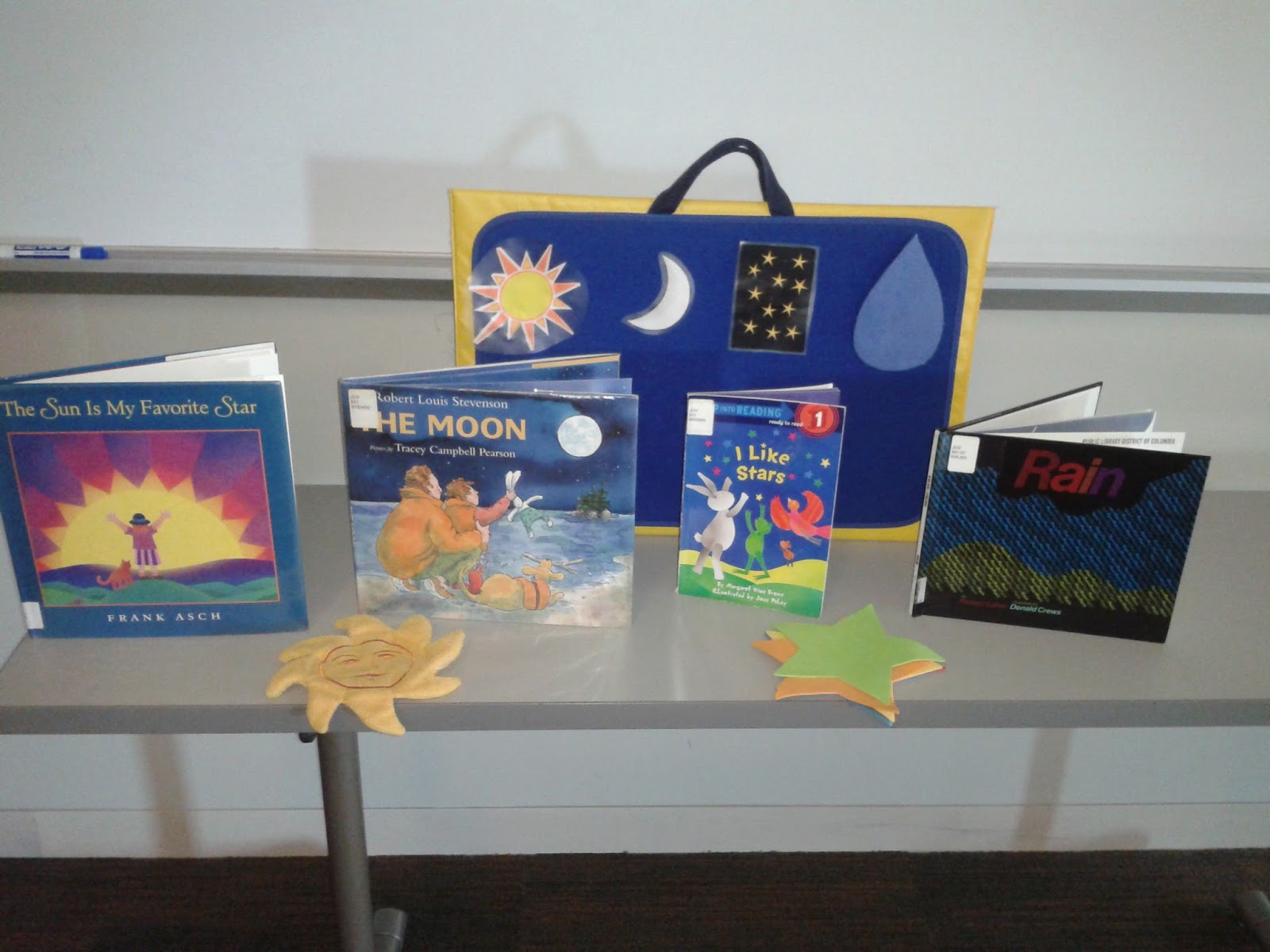 Story Time Secrets: Sun, Moon, Stars, Rain Drop-In Story Time, 8/2/13