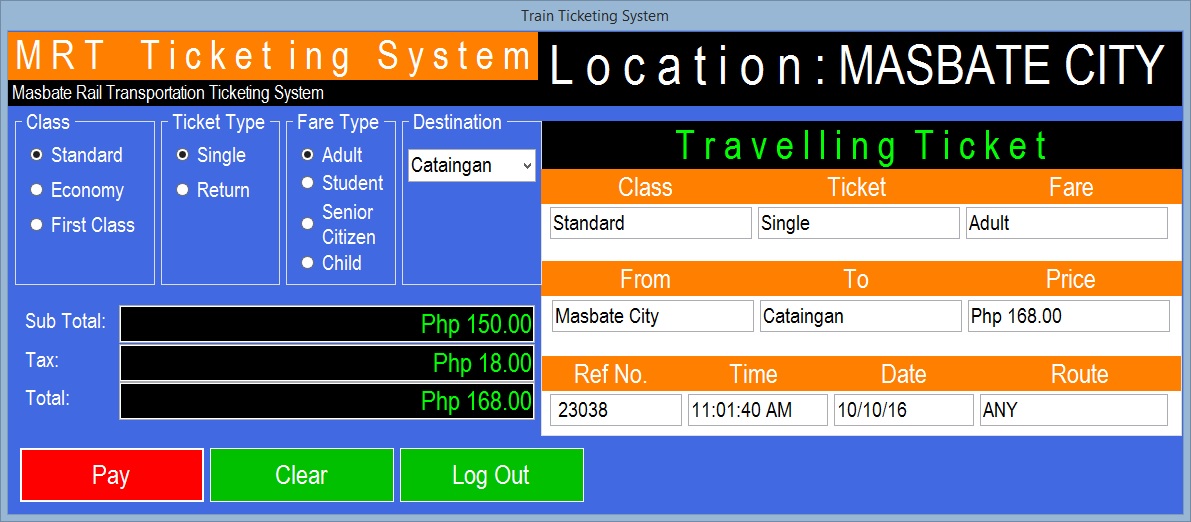 Simple Ticketing System (MRT) - code4dev