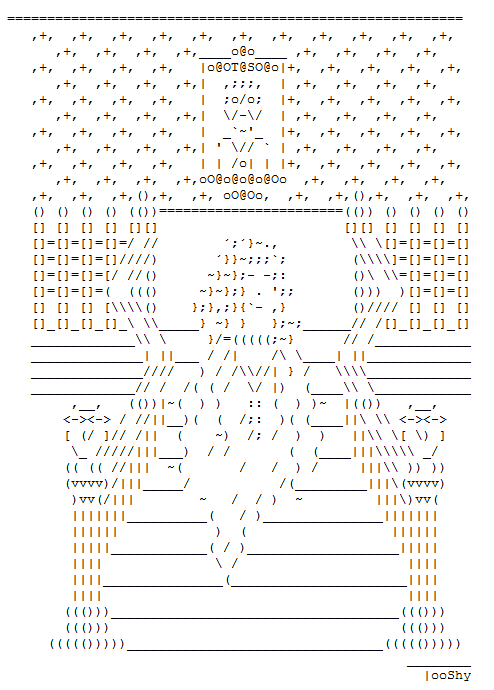 Halloween ASCII Art: Haunted Houses