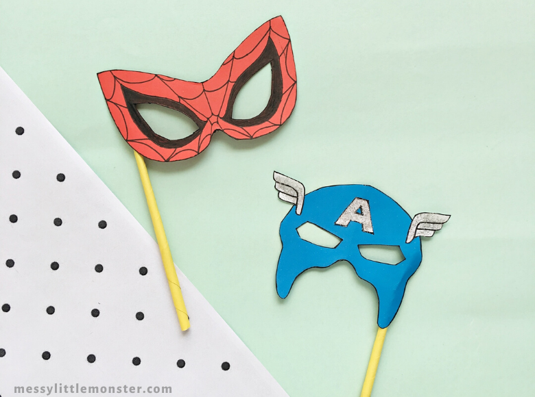 Superhero Mask Craft - Messy Little Monster