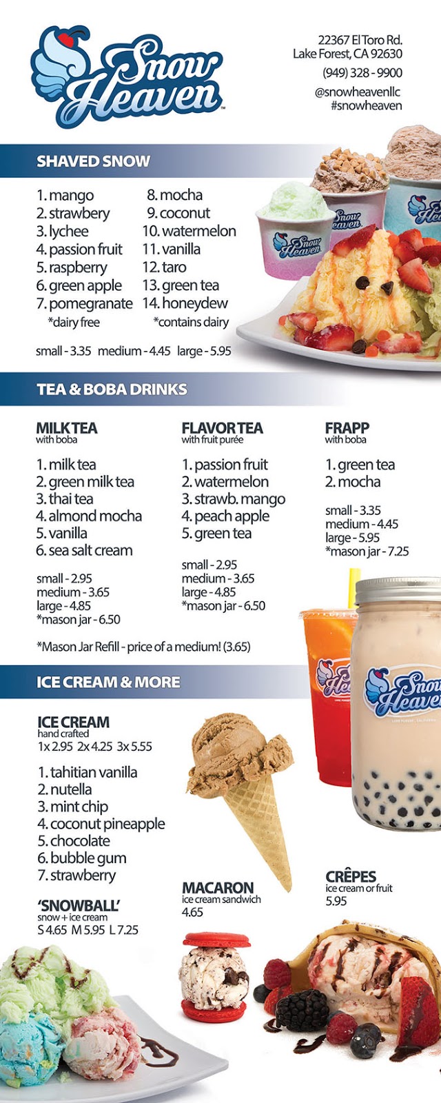 Let it Snow Let It Snow....Desserts! @ Snow Heaven - Lake Forest