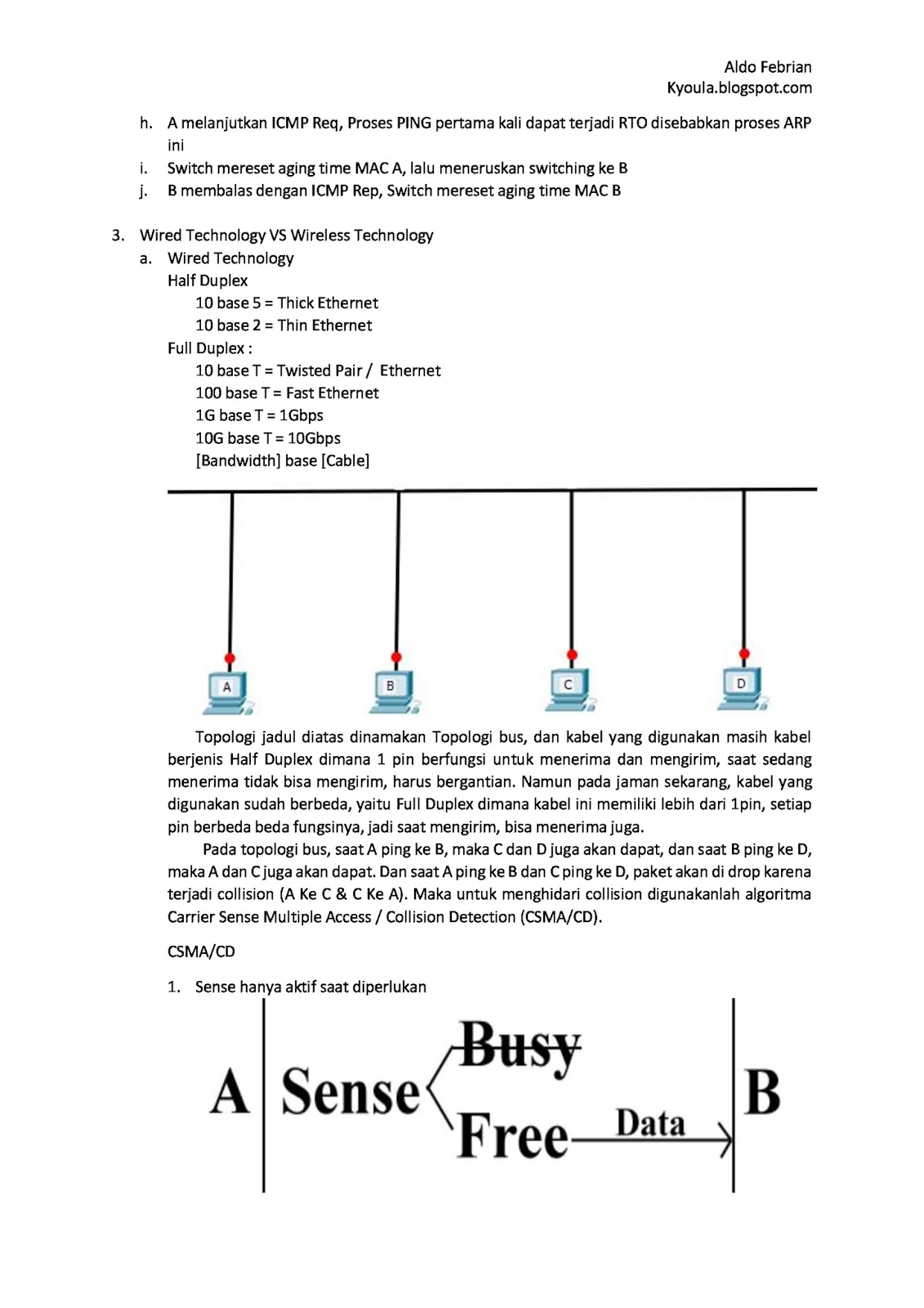 Rangkuman UAS Jaringan Komputer | -- Aldo Febrian