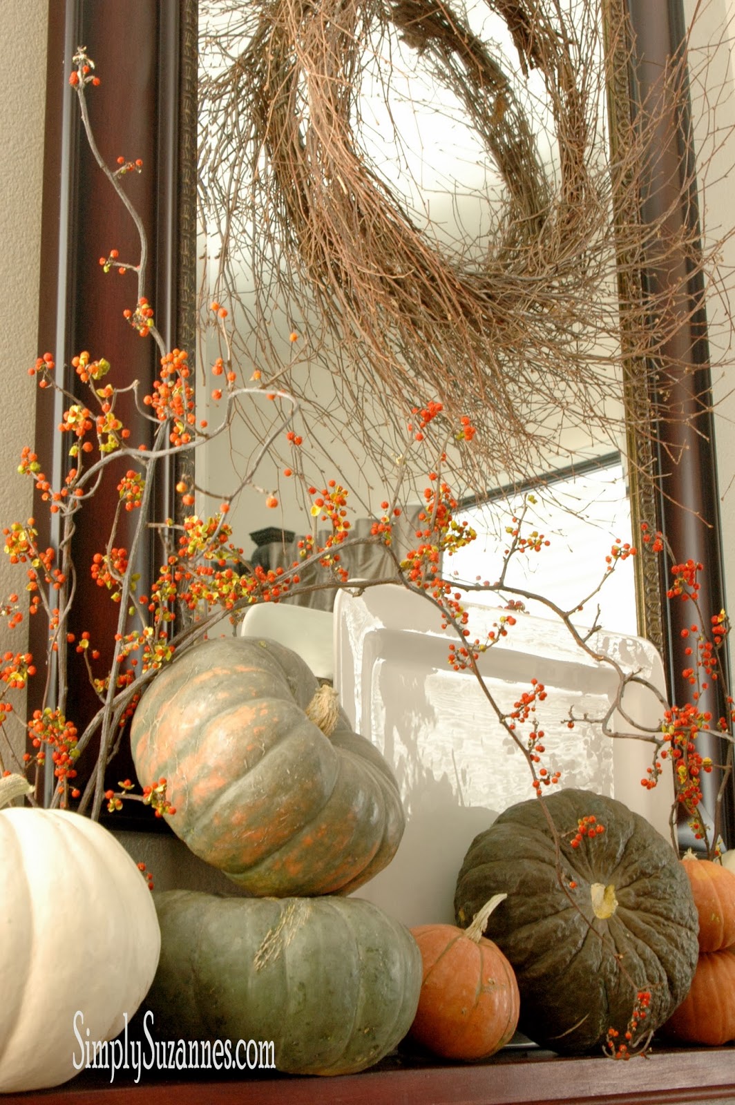 Simply Suzanne's AT HOME: bittersweet in Fall decor