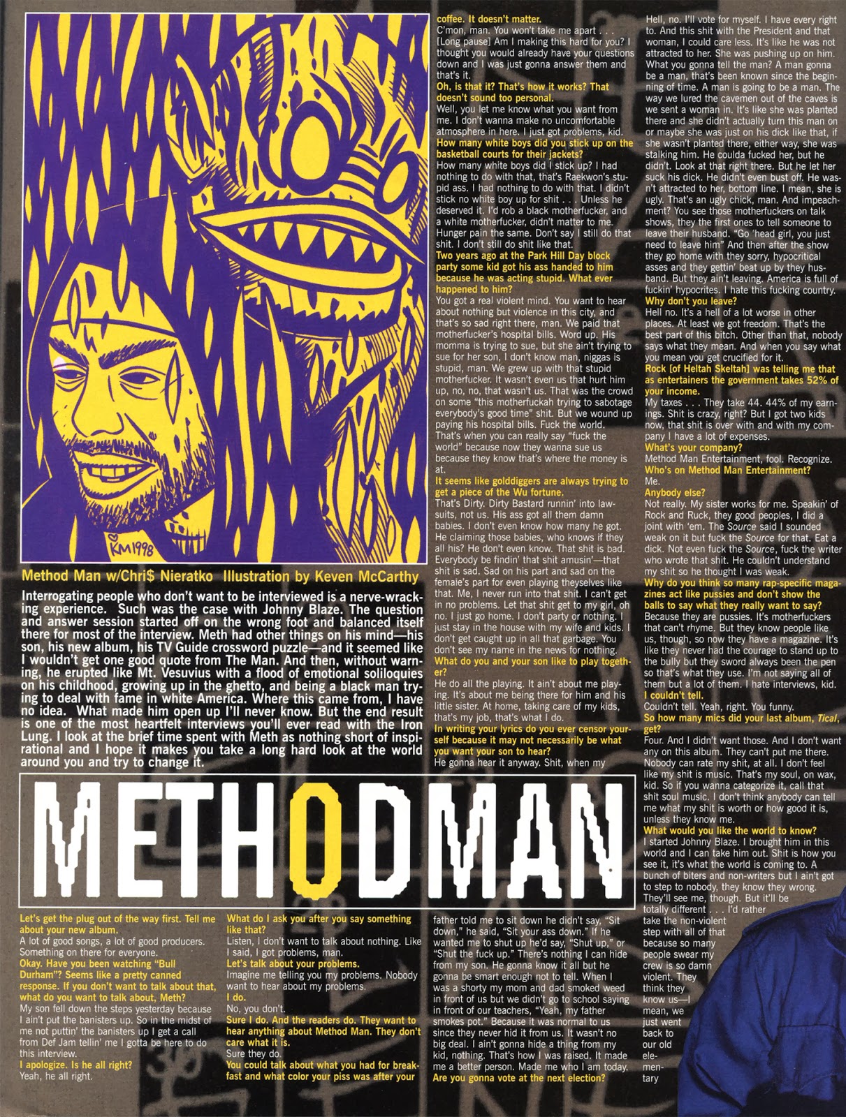 HipHop-TheGoldenEra: Method Man in Strenght Magazine