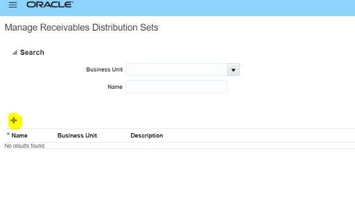 HSRoracentre: How to setup distribution sets In oracle cloud Receivables