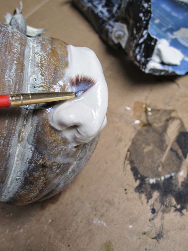 Sarah Ogren : A Paper Clay Pumpkin Face Tutorial