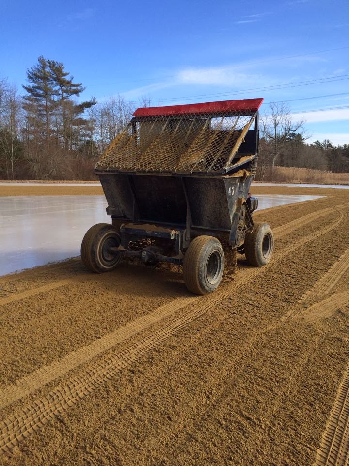 Elaine's Creative Works: Winter Ice Sanding on the Cranberry Bogs