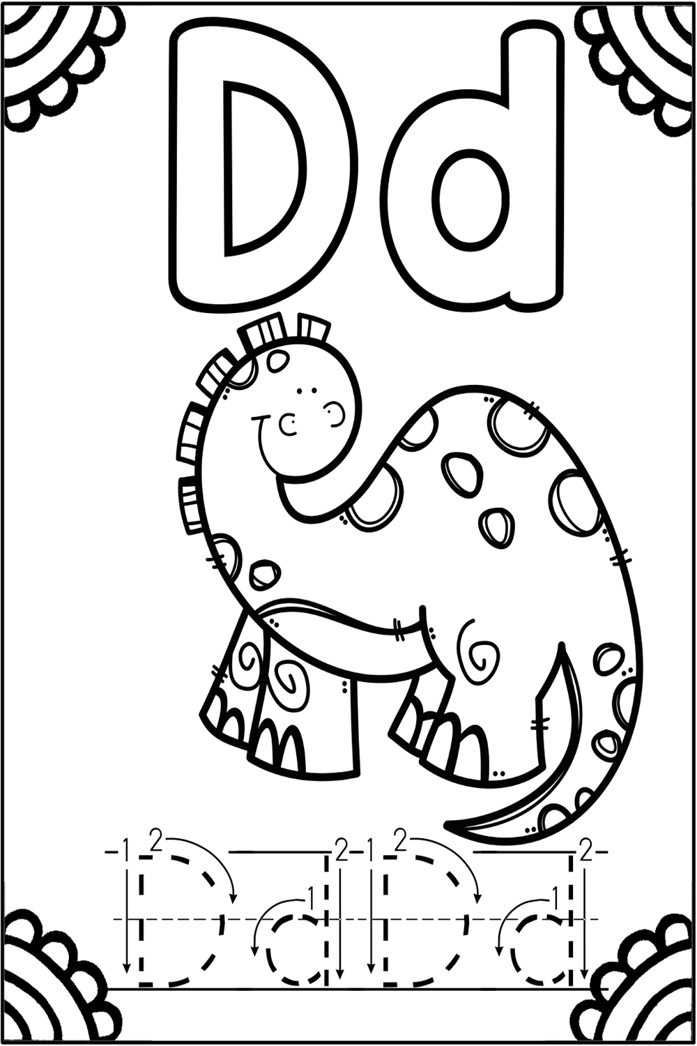 Abecedario para Colorear y Trazar | Mundo de Rukkia