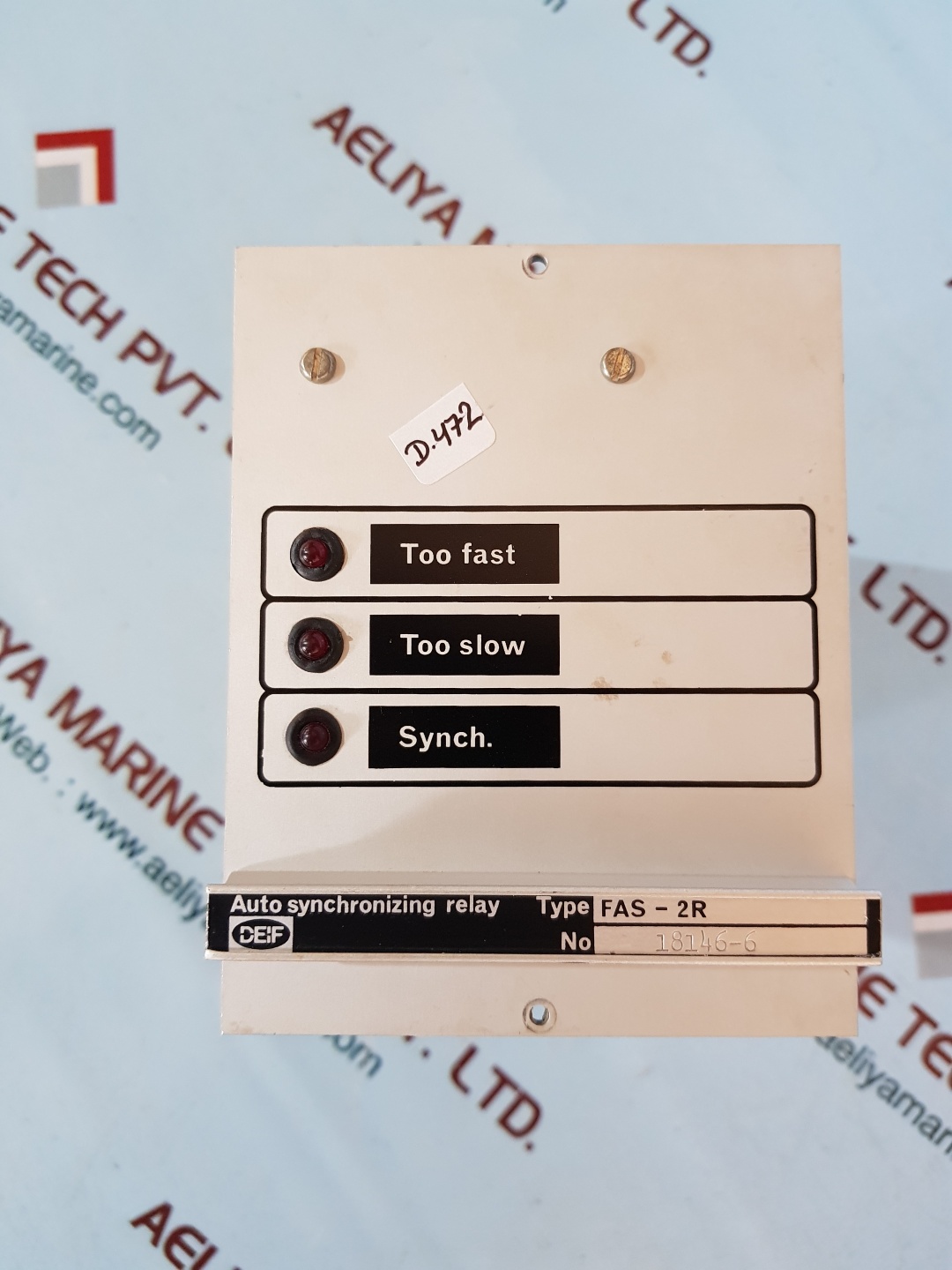 DEIF FAS-2R FULL AUTO SYNCHRONIZING RELAY - Aeliya Marine