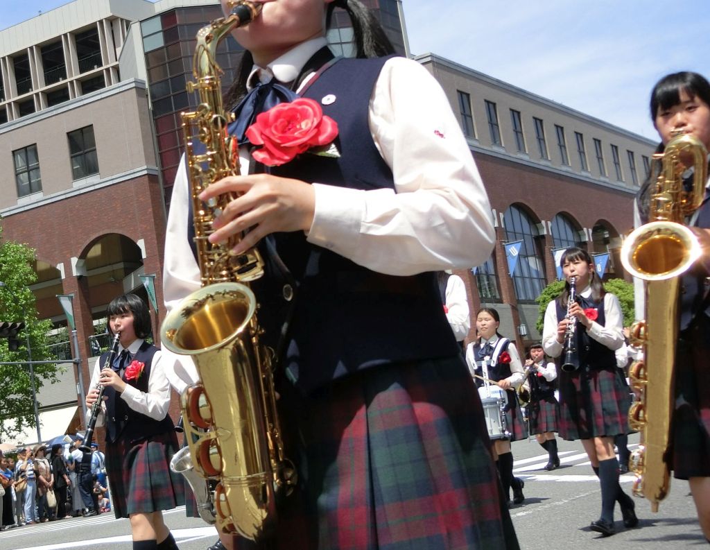 Quenbow Key 横浜パレード2015 大西学園中学高等学校