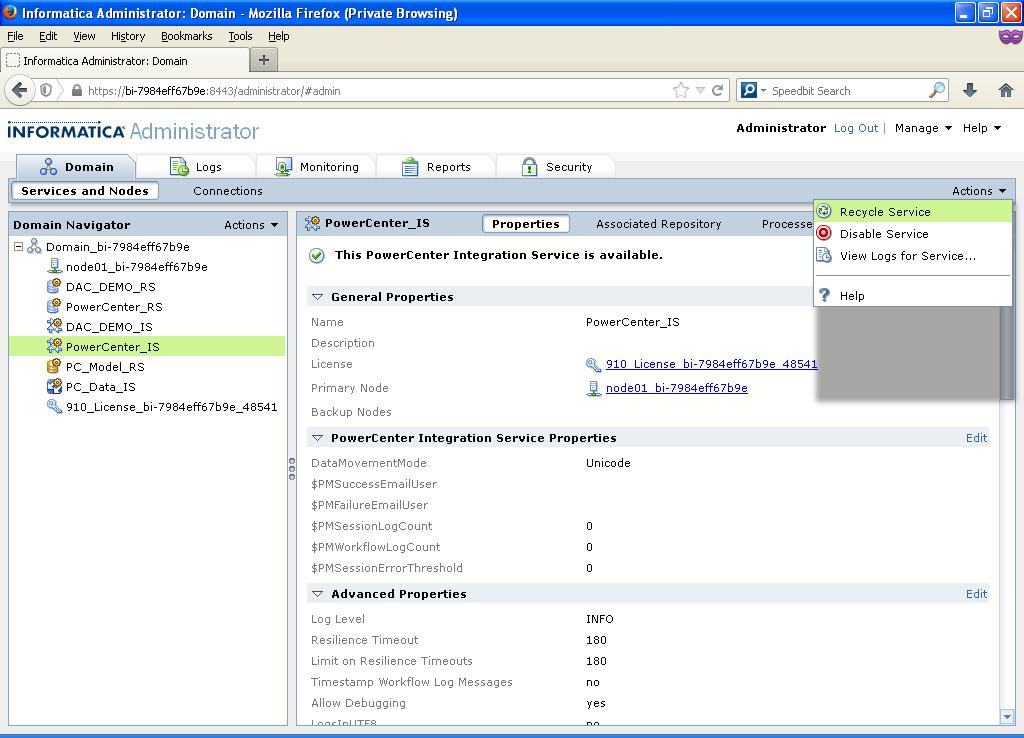 Informatica: Configuring Mail Services for Informatica PowerCenter
