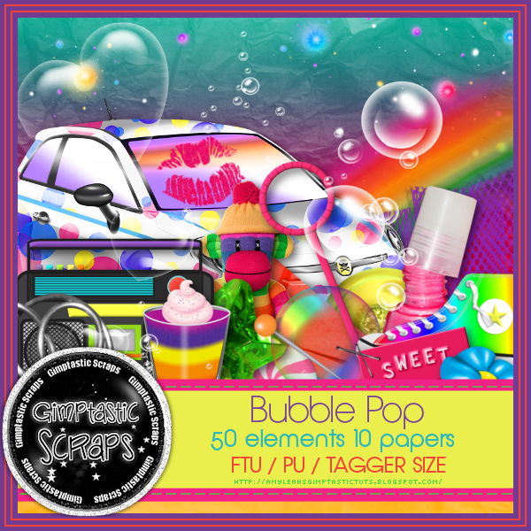 Amy & Leah's Gimptastic Tuts: New FTU kit - Bubble Pop + CU Freebie ...