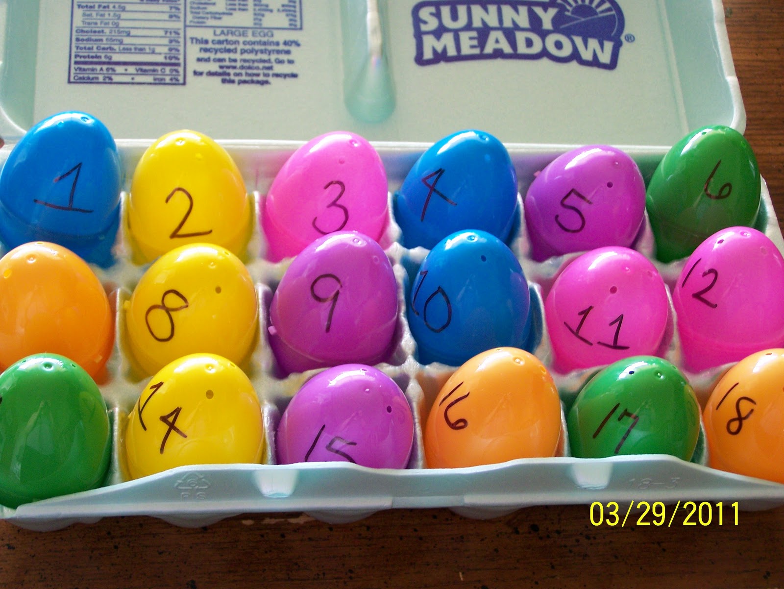 Rattles and Redheads: Easter Egg Counting Game