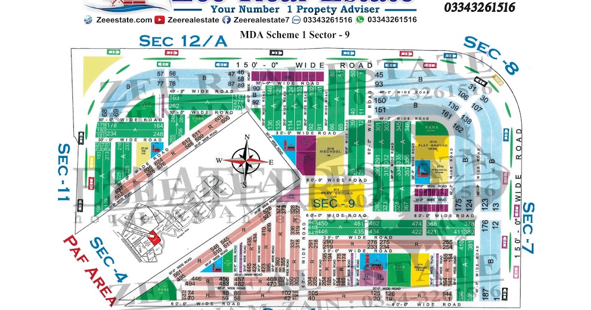 MDA Scheme 1 Sector 9 map