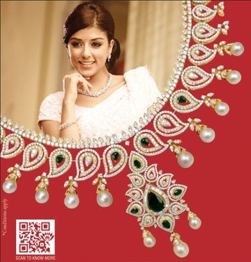 GRT's Diamond Mango Necklace - Jewellery Designs