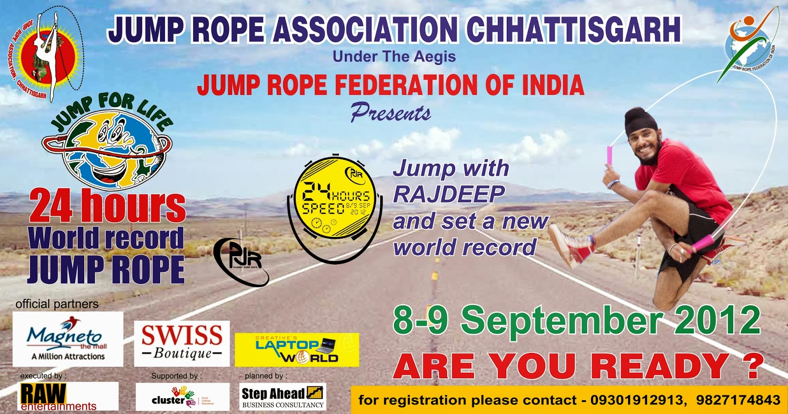JUMP ROPE ASSOCIATION CHHATTISGARH: JRACG organized 24 hrs Single Rope ...