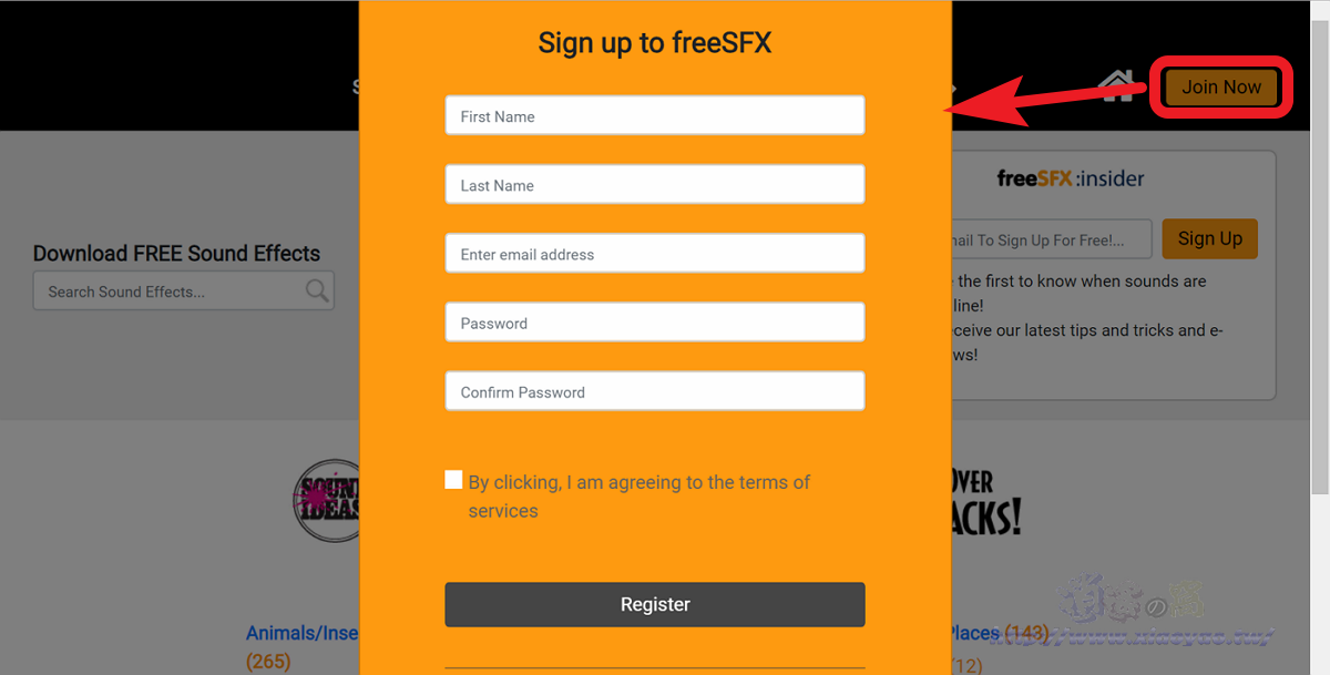 FreeSFX 大量音效和背景音樂，免費下載可商業使用(需註冊帳戶)