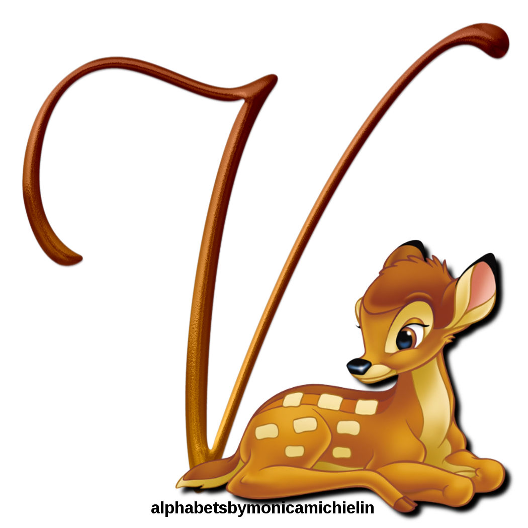 M. Michielin Alphabets: BAMBI DISNEY ALPHABET PNG