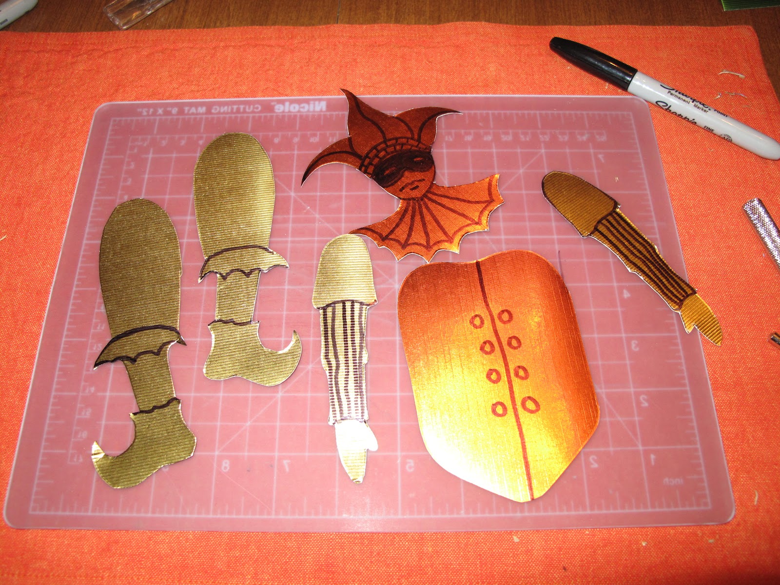 just create every day: paper jester tutorial