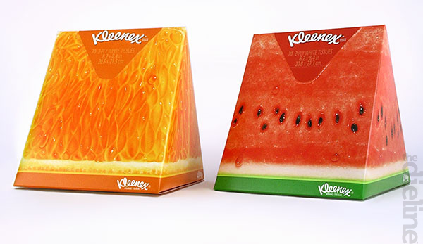 Packaging of the world: "Perfect Slice of Summer Watermelon" tissue boxes