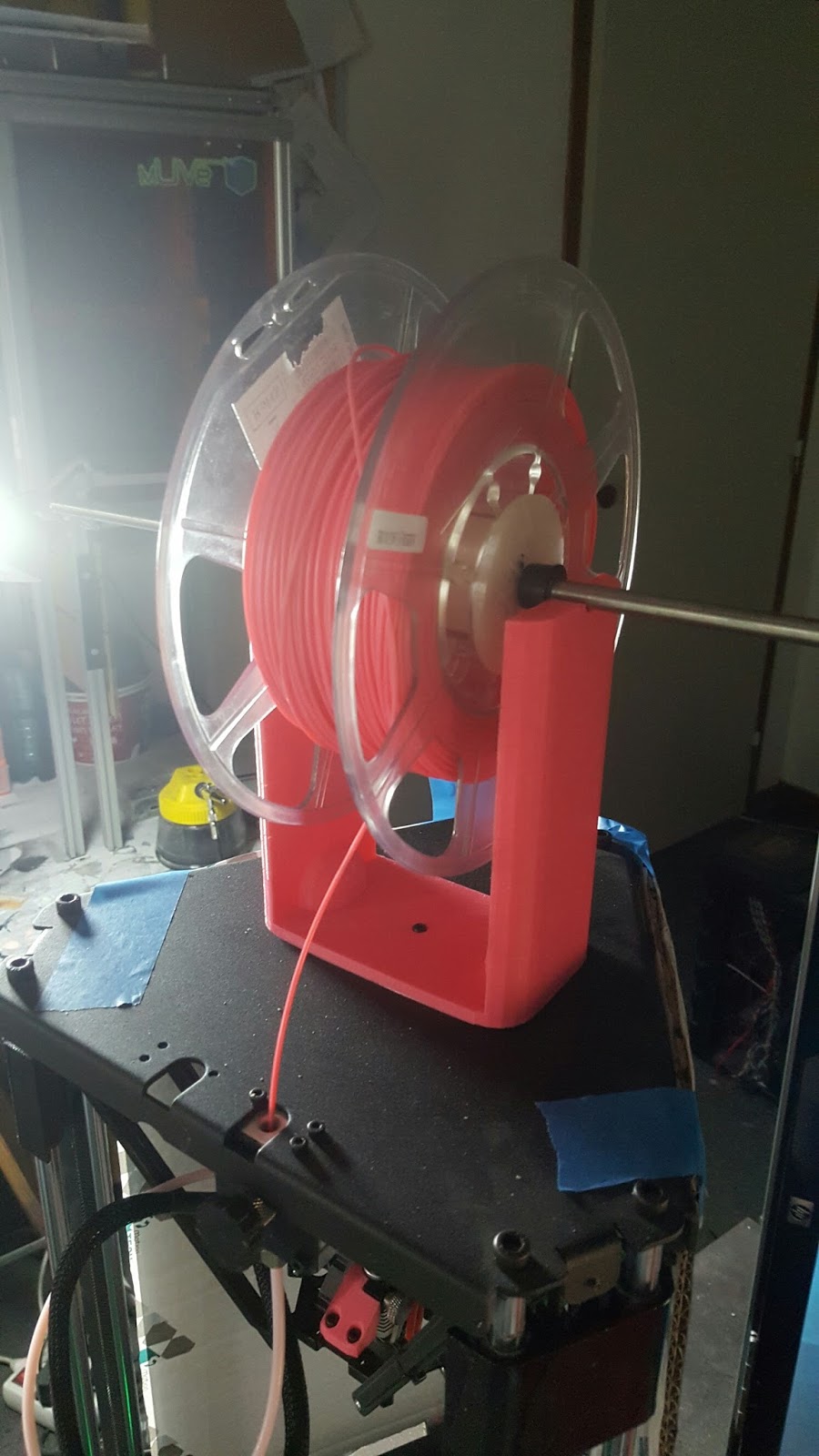 MakerSpace Funware: Spool Holder Vertical for Micro Deta Rework
