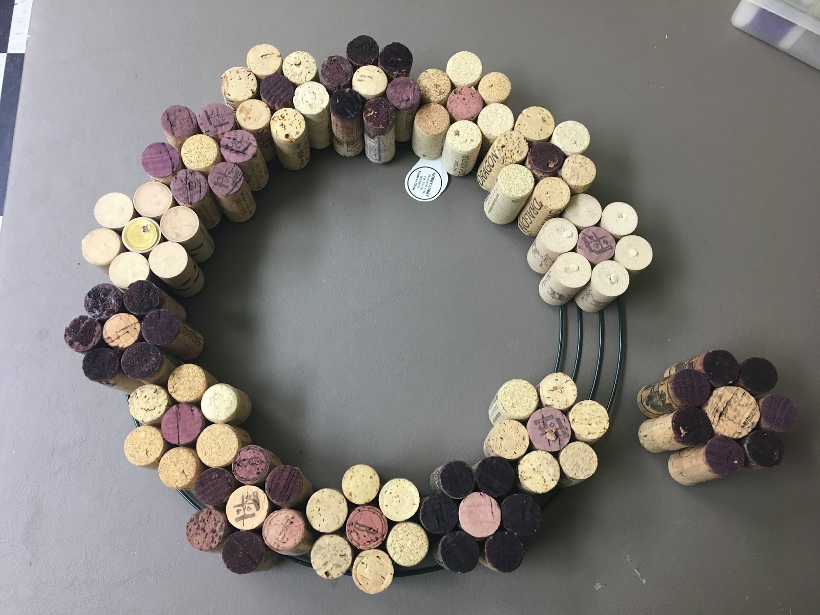 Make My Day Camp: Wine Cork Flower Wreath