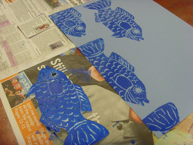 Corbet Art: Exploring poly block printing