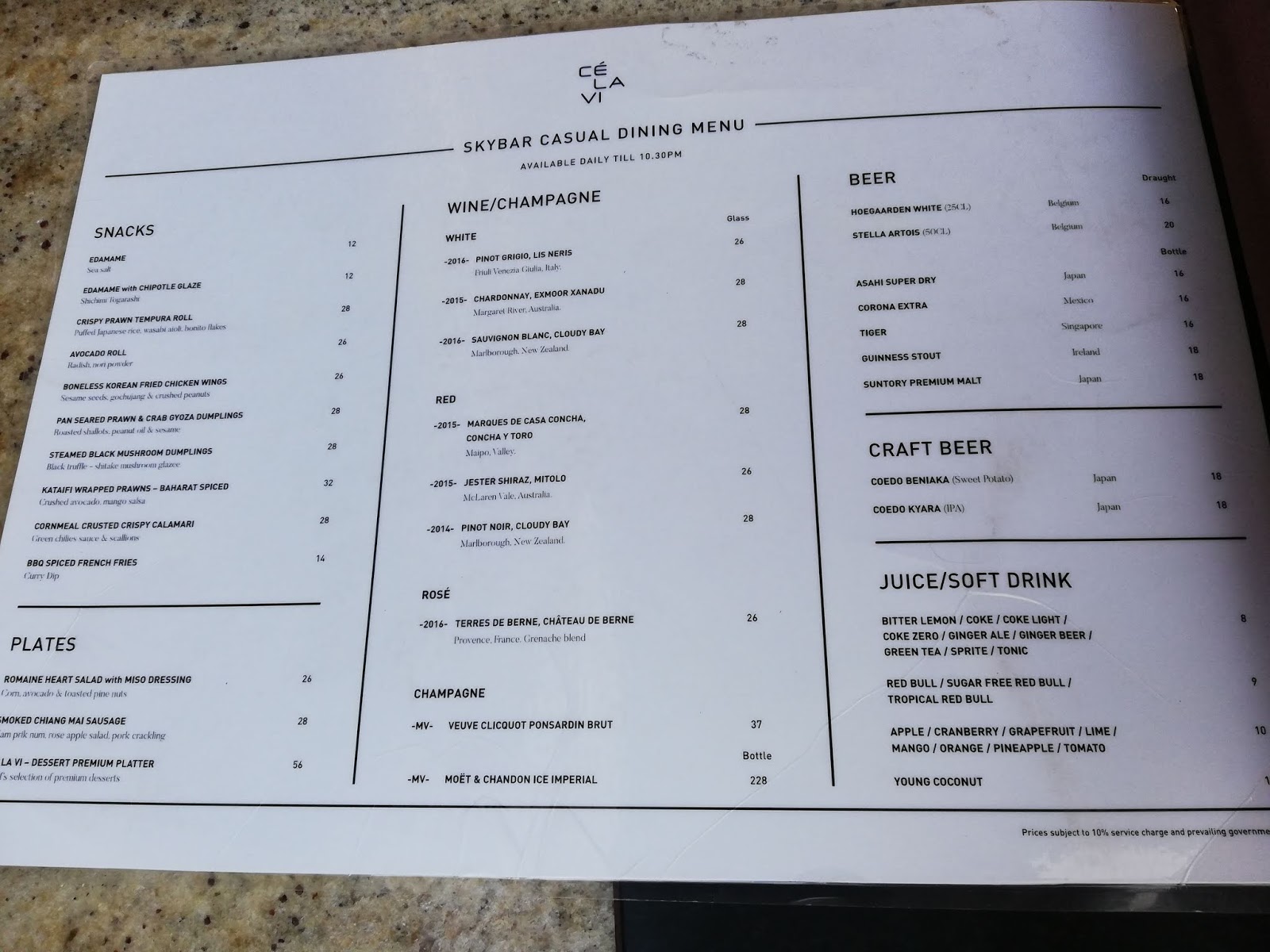 Melon Journey: Celavi Skybar @ Marina Bay Sands Singapore