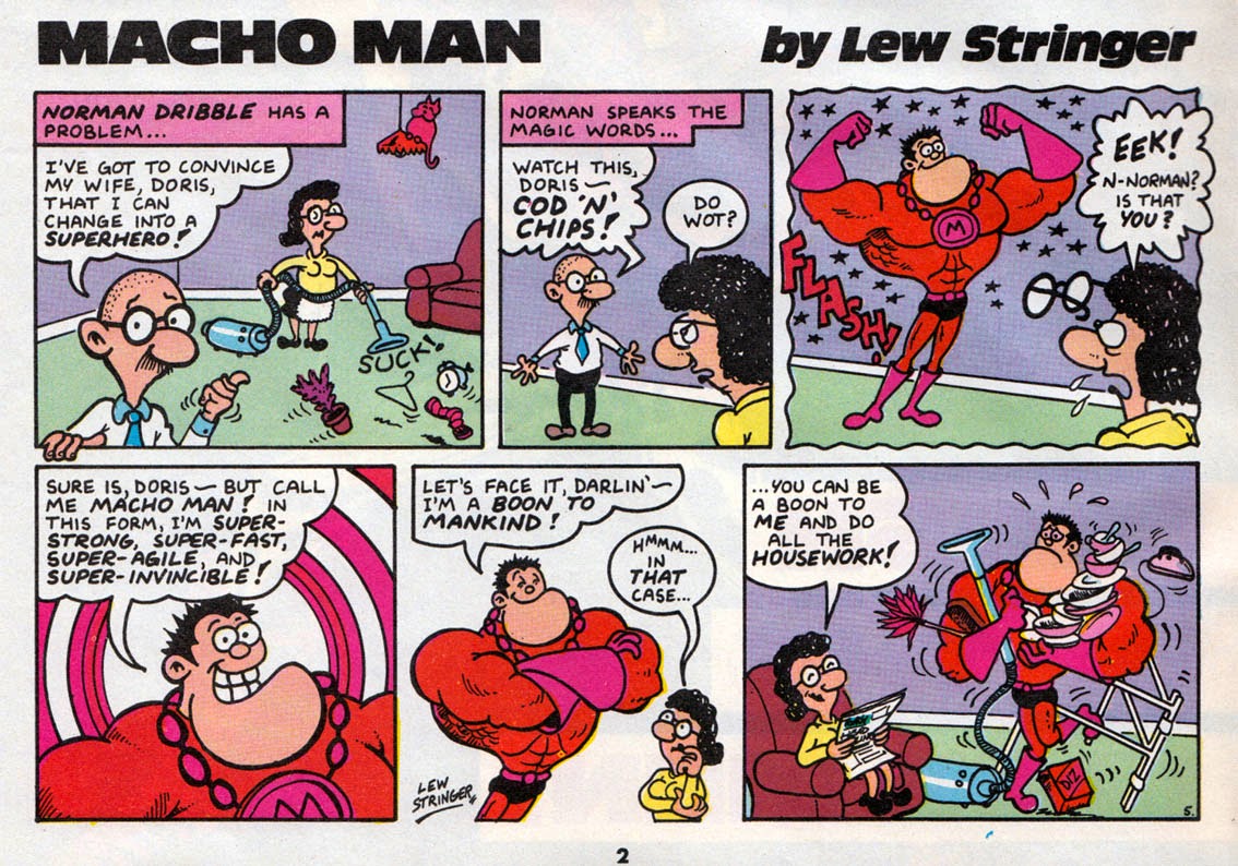 Lew Stringer Comics: The Saga of MACHO MAN!