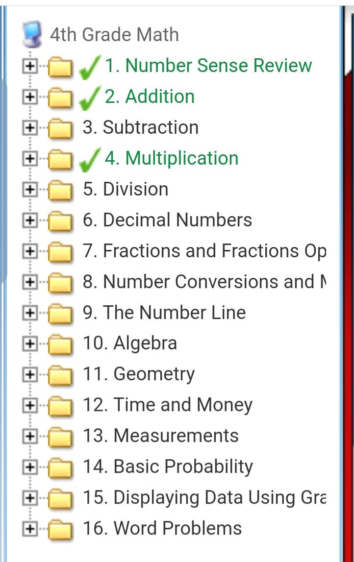 Review of the Family Math Package from A+ Interactive Math Online