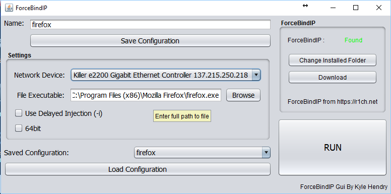KrazyDev: ForceBindIP GUI
