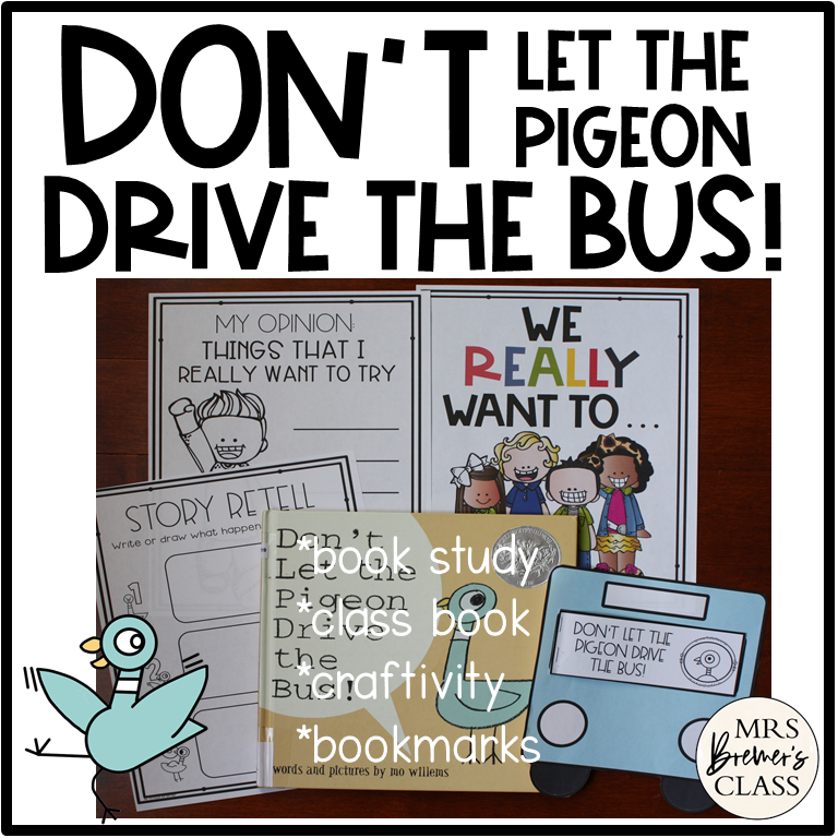 Don't Let the Pigeon Drive the Bus! | Book Study Activities, Class Book ...