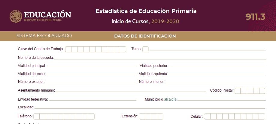 Estadistica 911 Sep Telesecundarias de México: 911 (2021-2022) FORMATOS ...