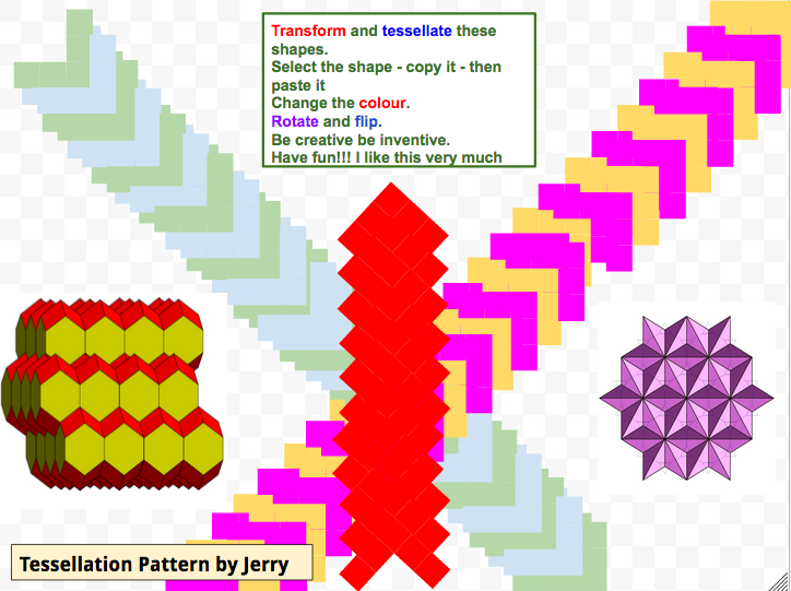 Room 4 - Achievements Sharing Space: Tessellation Patterns
