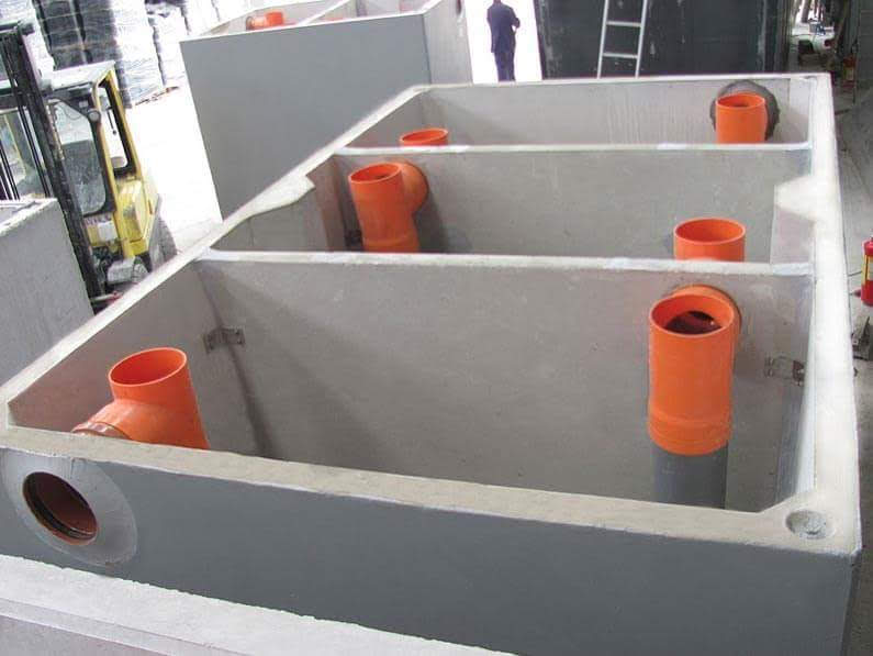 swimming pool and septic tank details