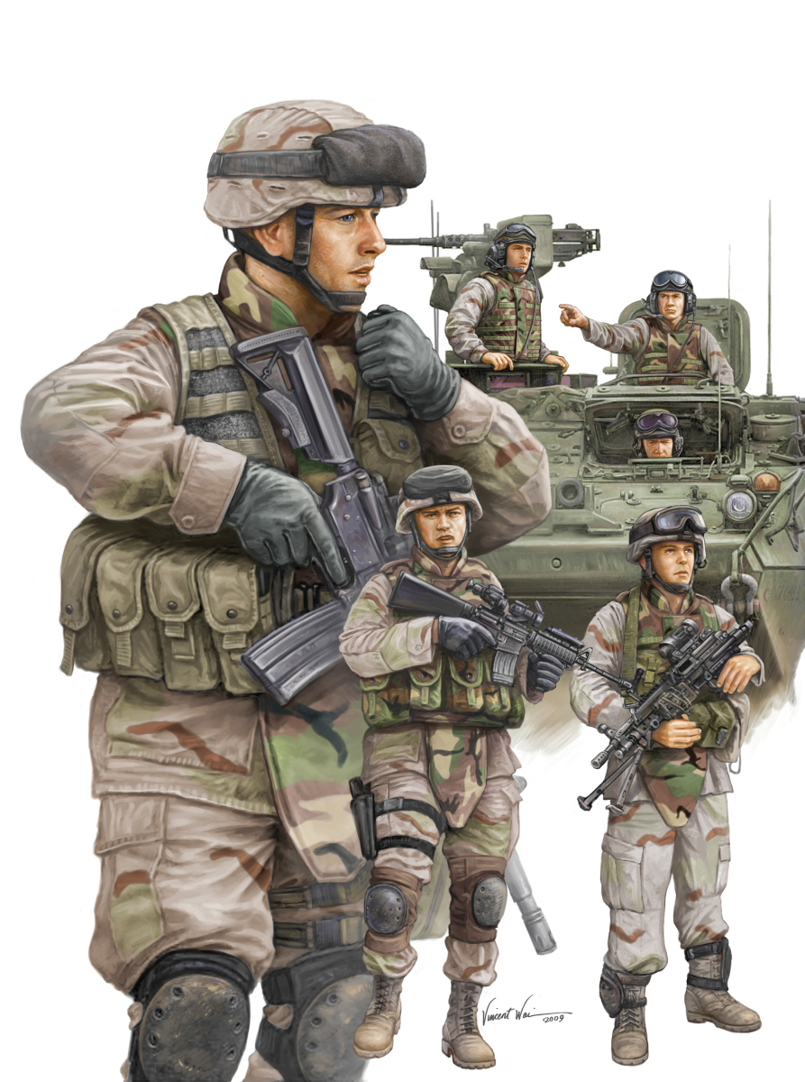 Vincent Wai's military art: Modern U.S.Army
