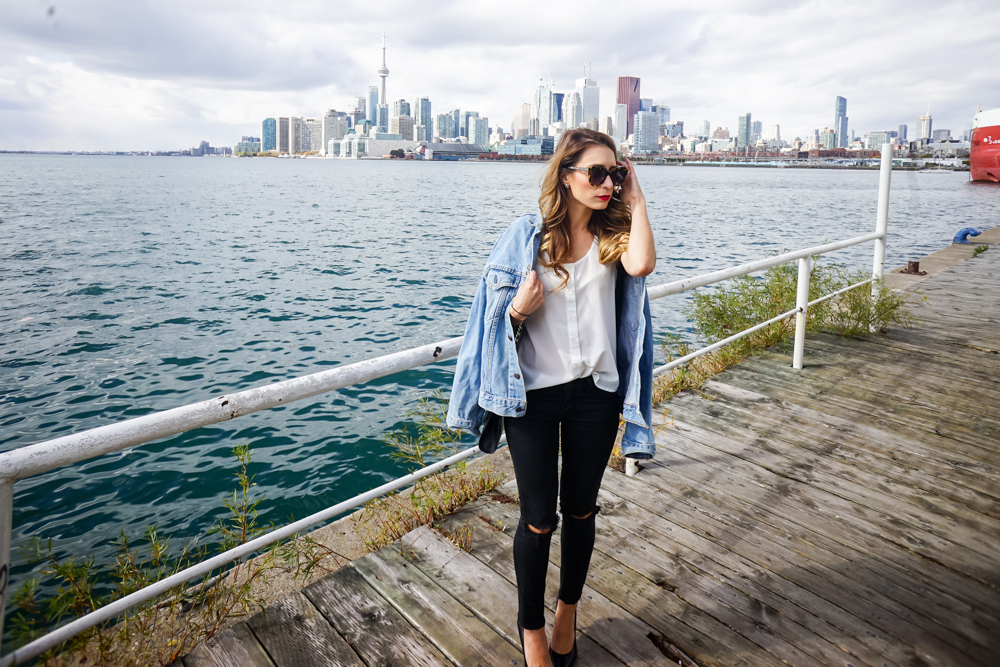 OOTD - Oversized Denim Jacket | La Petite Noob | A Toronto-Based ...