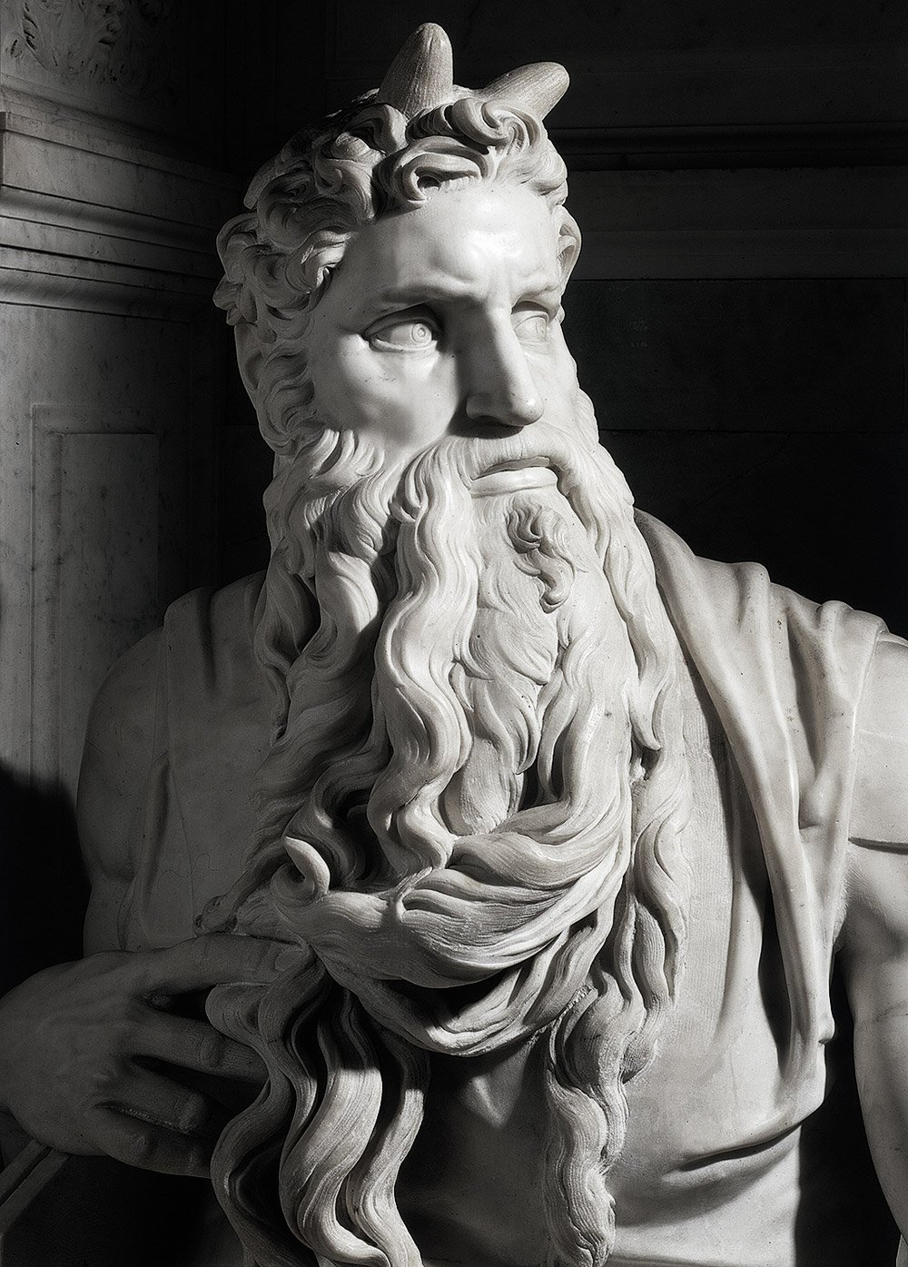 .: Moïse, au musée d’Art et d’Histoire du judaïsme. -- Moisés, no Museu ...