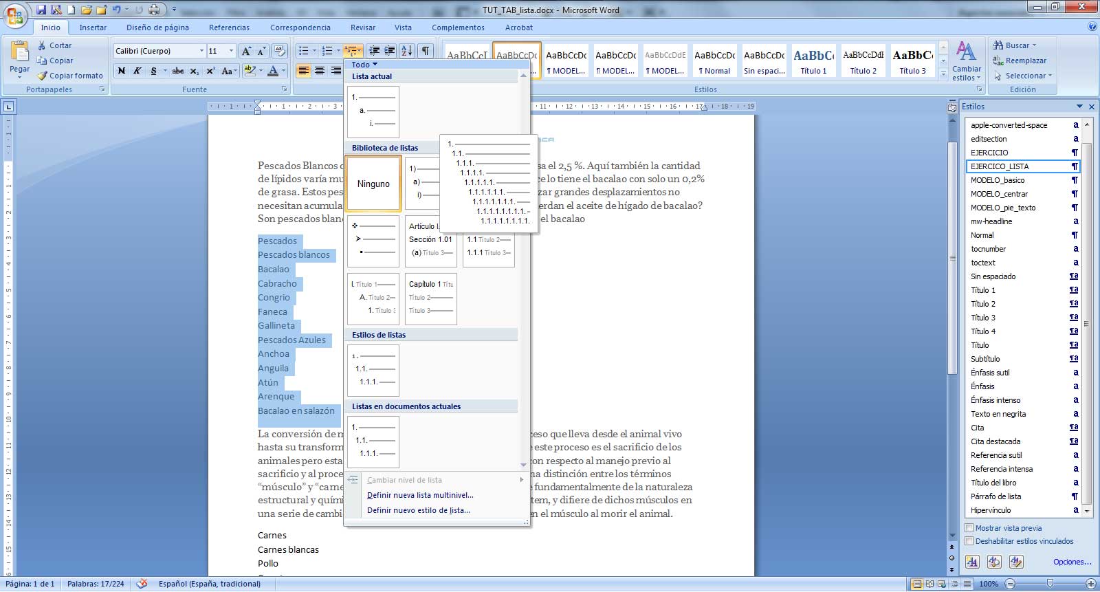 WORD: WORD_TUT_11_listas