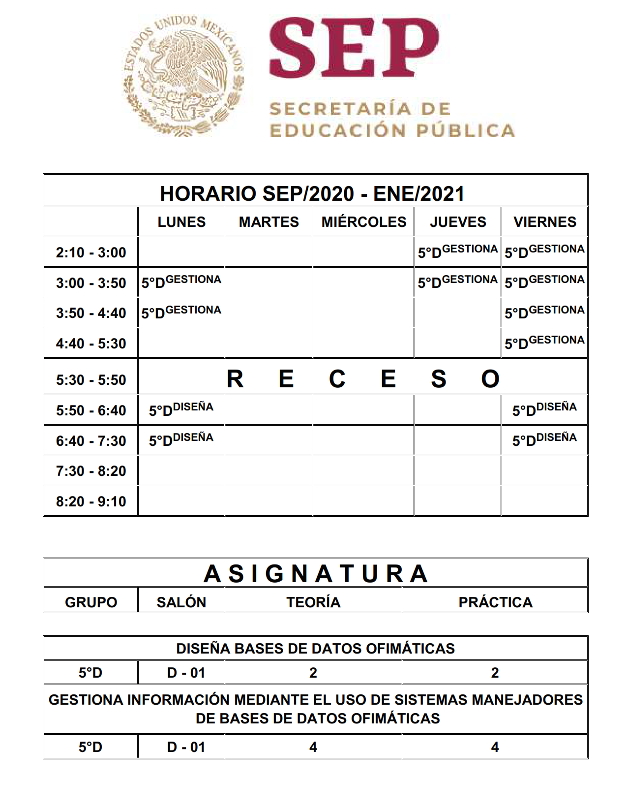 Cetis #32 Ofimática Grupo 5°D: Inicio